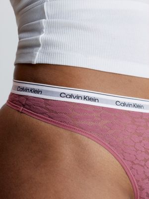 Lace High Leg Thong Calvin Klein® 000qd5051e53x