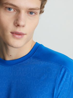 Mesh sport T-shirt met logo Calvin Klein® | 00GMS4K178CGN