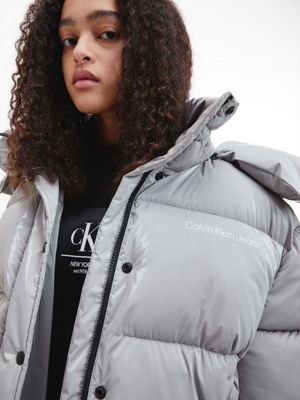 Oversized Shiny Puffer Jacket Calvin Klein® J20j219838pqy