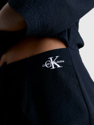 Seersucker Cut Out Shirt Dress Calvin Klein® J20j221133beh