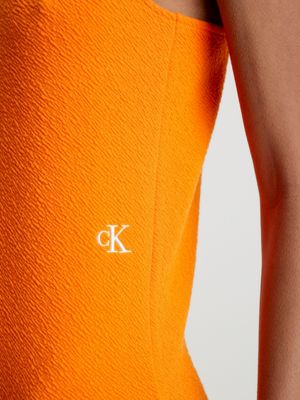 Seersucker Stretch Mini Dress Calvin Klein® J20j221149scb