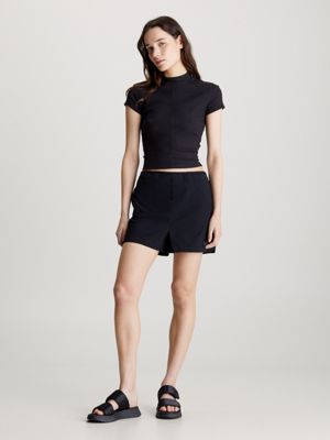 Cotton Seersucker Shorts Calvin Klein® J20j223424beh