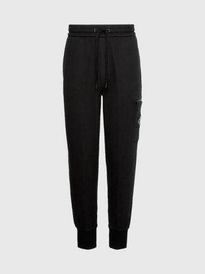 Badge Jogginghose Aus Baumwolle Mit Waffelstruktur Calvin Klein