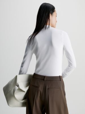 Slim Modal Mock Neck Top Calvin Klein® | K20K206067YAF