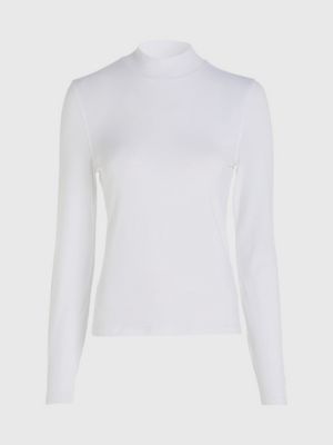 Slim Modal Mock Neck Top Calvin Klein® | K20K206067YAF