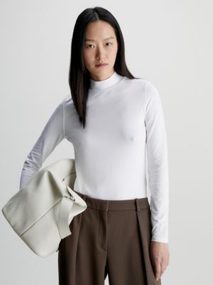 Slim Modal Mock Neck Top Calvin Klein® | K20K206067YAF