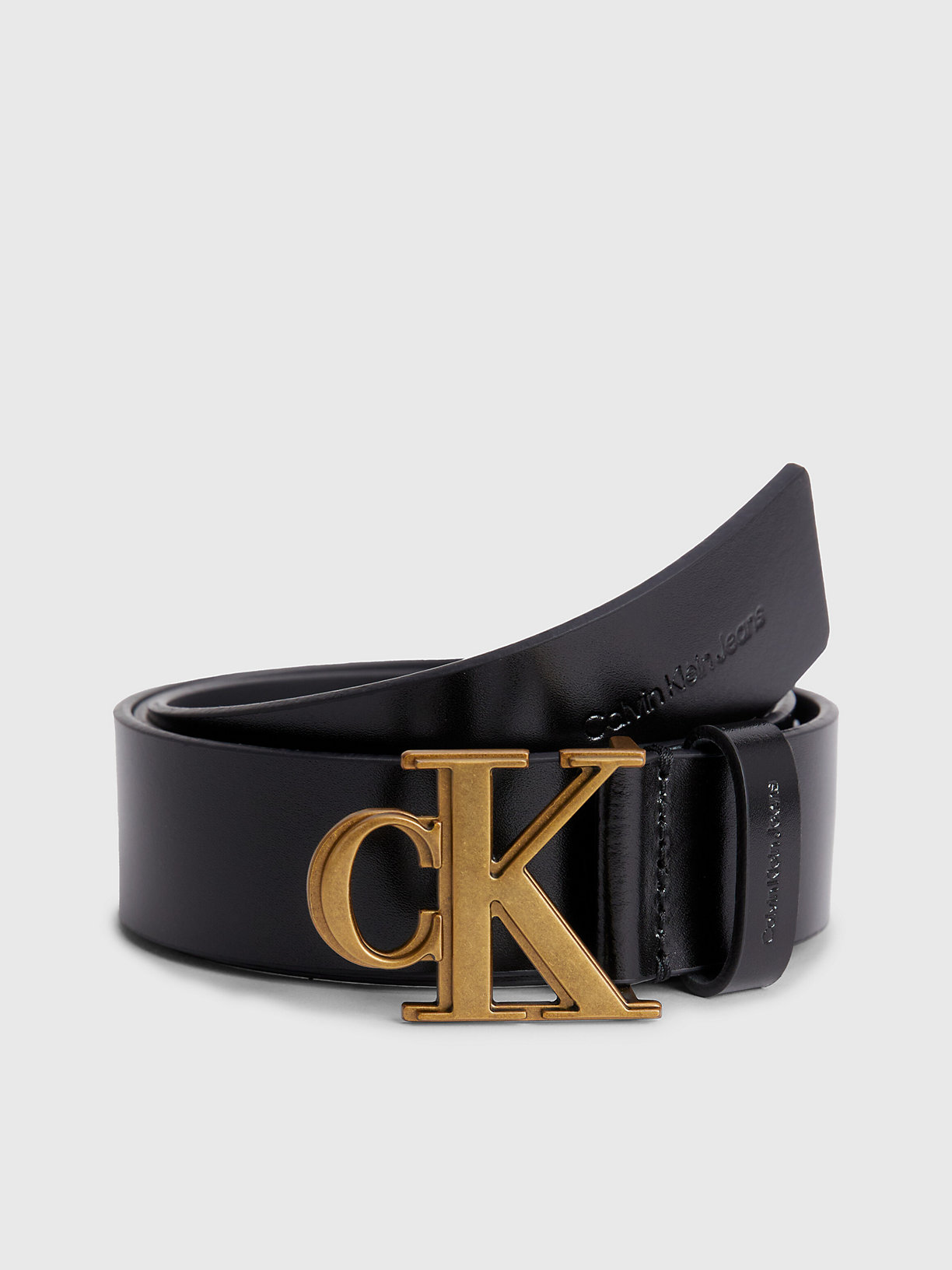 Leren riem met logo Calvin Klein® | K50K510780BDS Leren riem met logo Calvin Klein® | K50K510780BDS