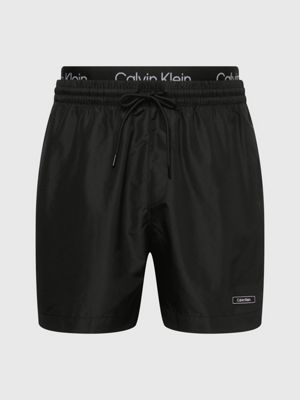 Double Waistband Swim Shorts Core Solids Calvin Klein® Km0km00815beh
