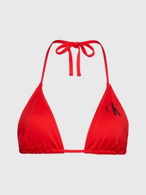 Triangle Bikini Top - CK Monogram Calvin Klein® | KW0KW01970XNE
