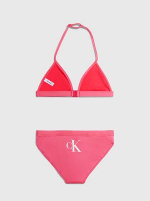 Girls Triangle Bikini Set - CK Monogram Calvin Klein® | KY0KY00028XI1