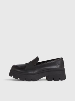 Leather Platform Loafers Calvin Klein® | YW0YW011200GT